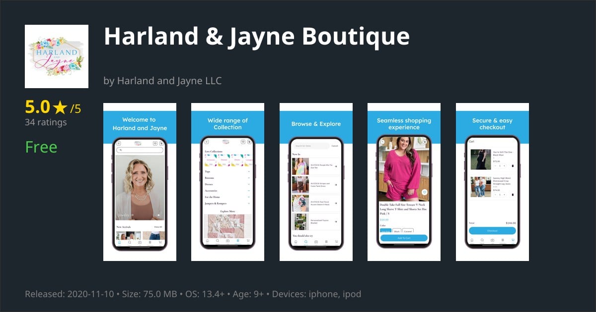 Harland & Jayne Boutique - Shop New Arrivals & Promotions