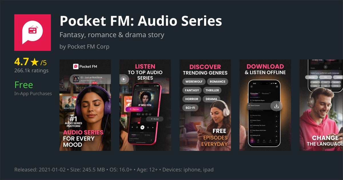 Pocket FM App Reviews – Features, Pricing & User Ratings