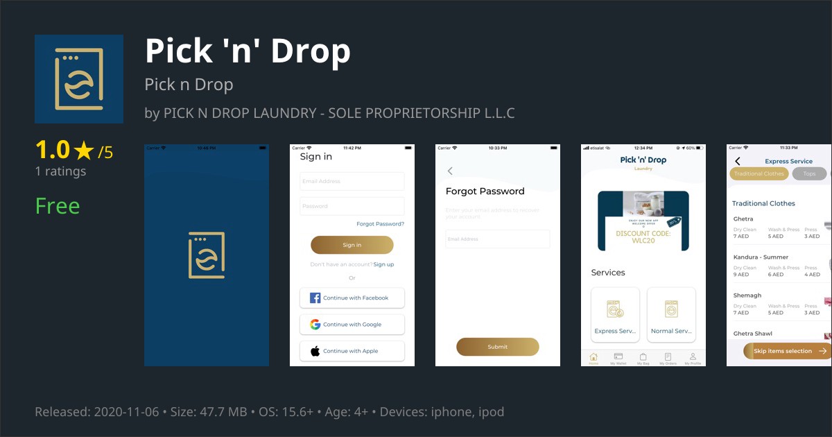 Pick 'n' Drop App Reviews – Features, Alternatives & User Ratings