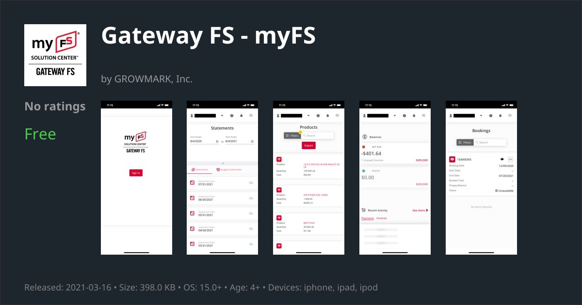Gateway FS App for iPhone - Download