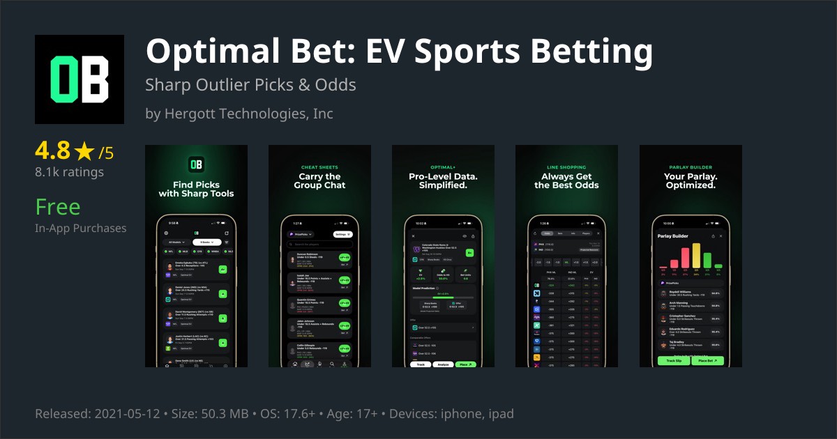 Optimal Bet - Sports Betting EV & Odds