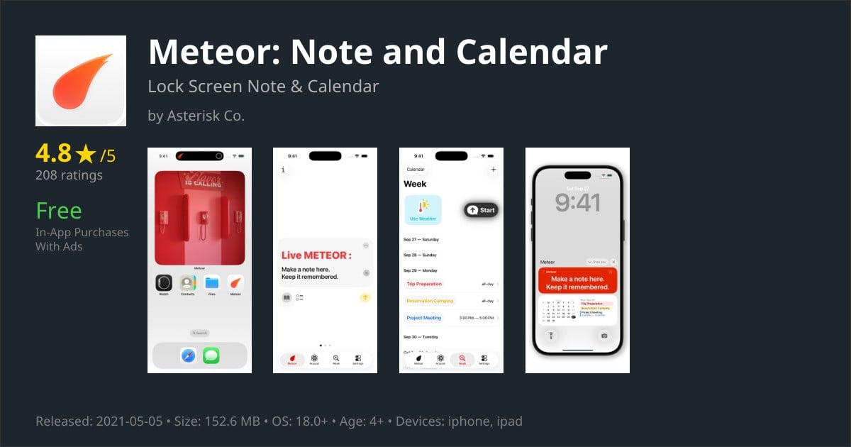 Meteor app for iPhone — Download