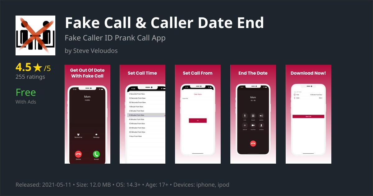 Fake Call & Caller Date End App Reviews – Features, Alternatives & User ...
