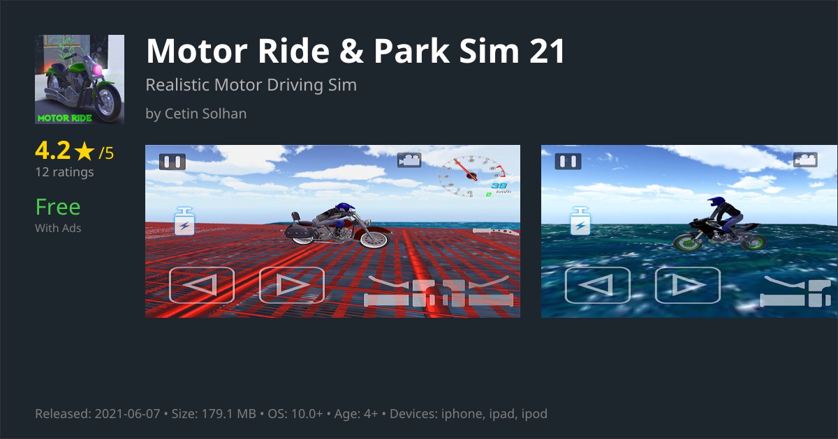 Motor Ride & Park Sim 2025 - Motorcycle Game