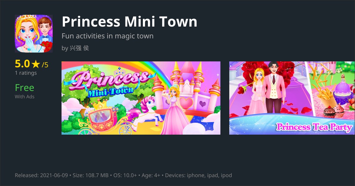 Princess Mini Town App for iPhone - Download