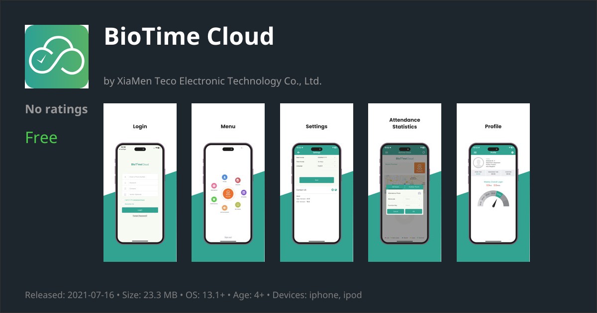 BioTime Cloud app for iPhone - Download
