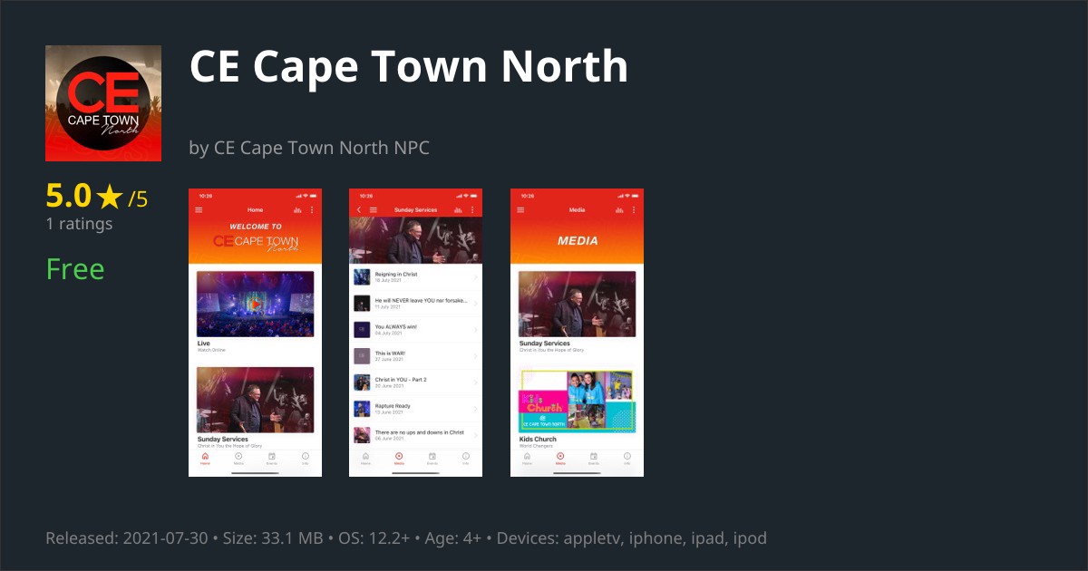 CE Cape Town North App Reviews – Features, Alternatives & User Ratings