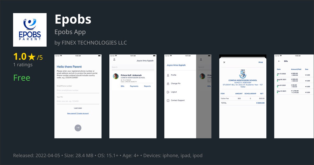 Epobs App for iPhone - Download