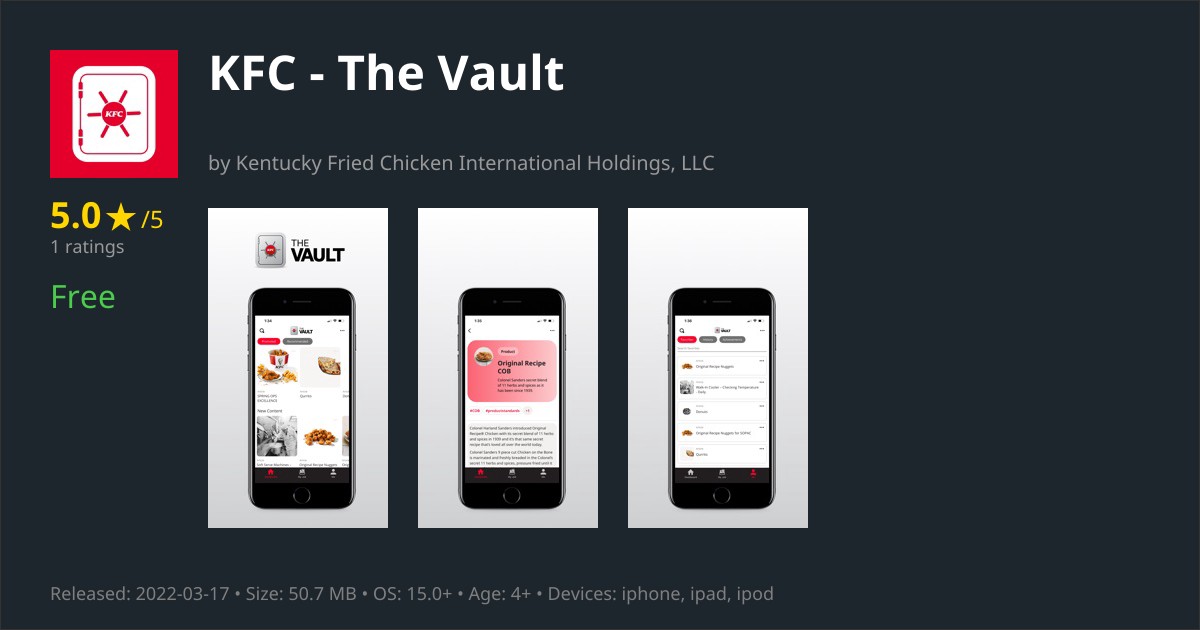 KFC - The Vault: Employee Learning & Courses