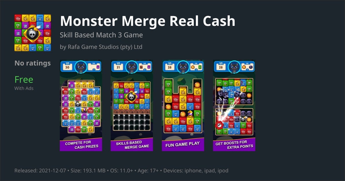 Monster Merge Real Cash game