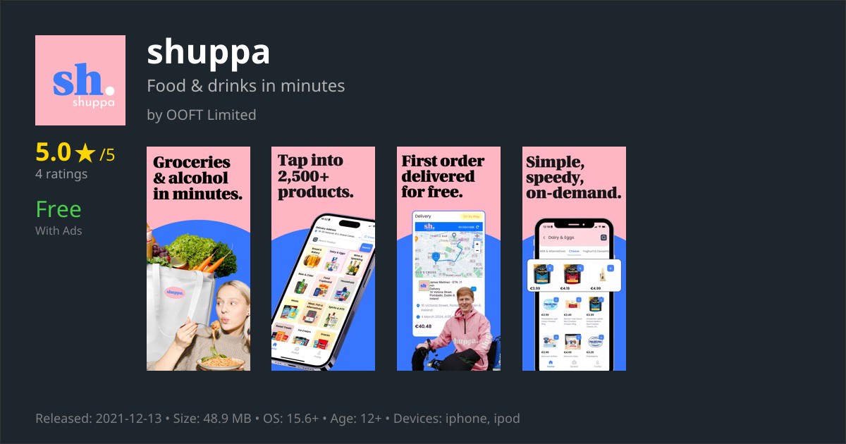 shuppa - Grocery Delivery App Ireland