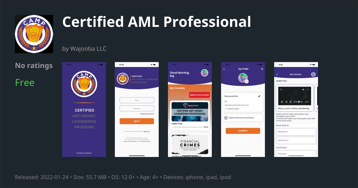 Certified AML Professional App Reviews – Features, Alternatives & User ...