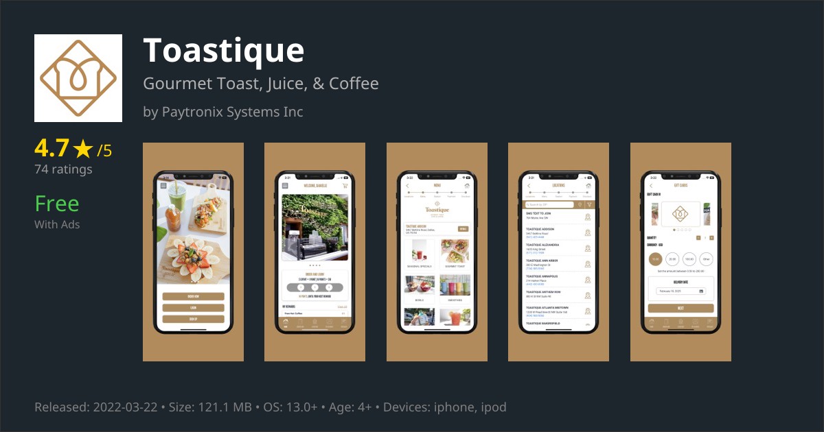 Toastique - Gourmet Toast, Juice, Coffee & Rewards