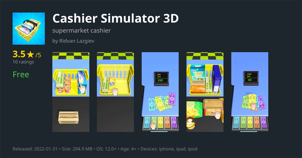 Cashier Simulator 3D game
