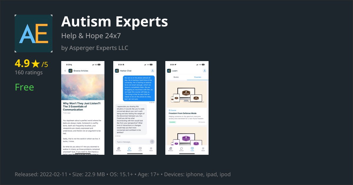 Autism Experts App Reviews – Features, Alternatives & User Ratings