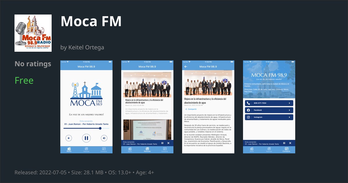 Moca FM App for iOS - Download