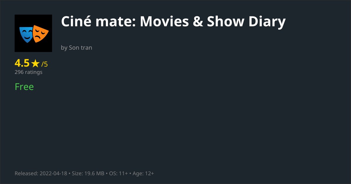 Ciné mate App Reviews – Features, Alternatives & User Ratings