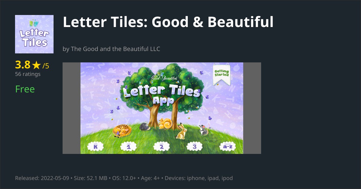 Letter Tiles App Reviews – Features, Alternatives & User Ratings