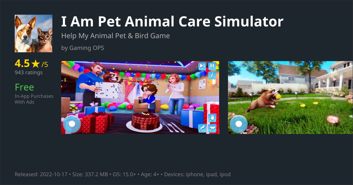 I Am Pet Animal Care Simulator Game Reviews – Features, Pricing & User ...