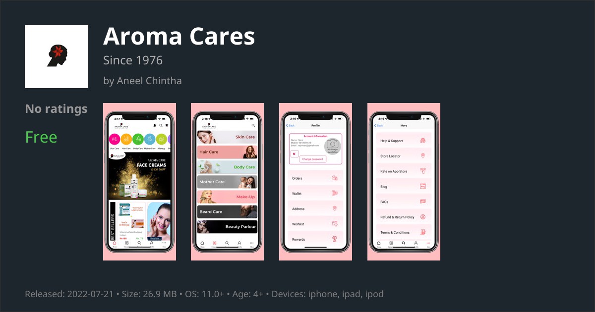 Aroma Cares App Reviews – Features, Alternatives & User Ratings