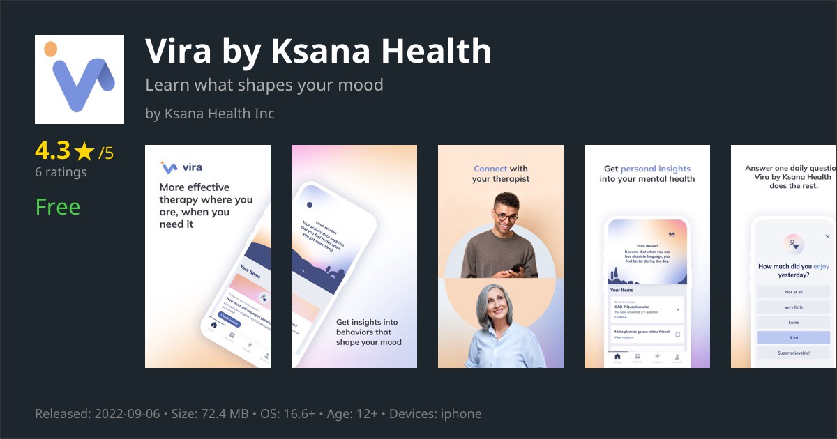 Vira by Ksana Health App Reviews – Features, Alternatives & User Ratings