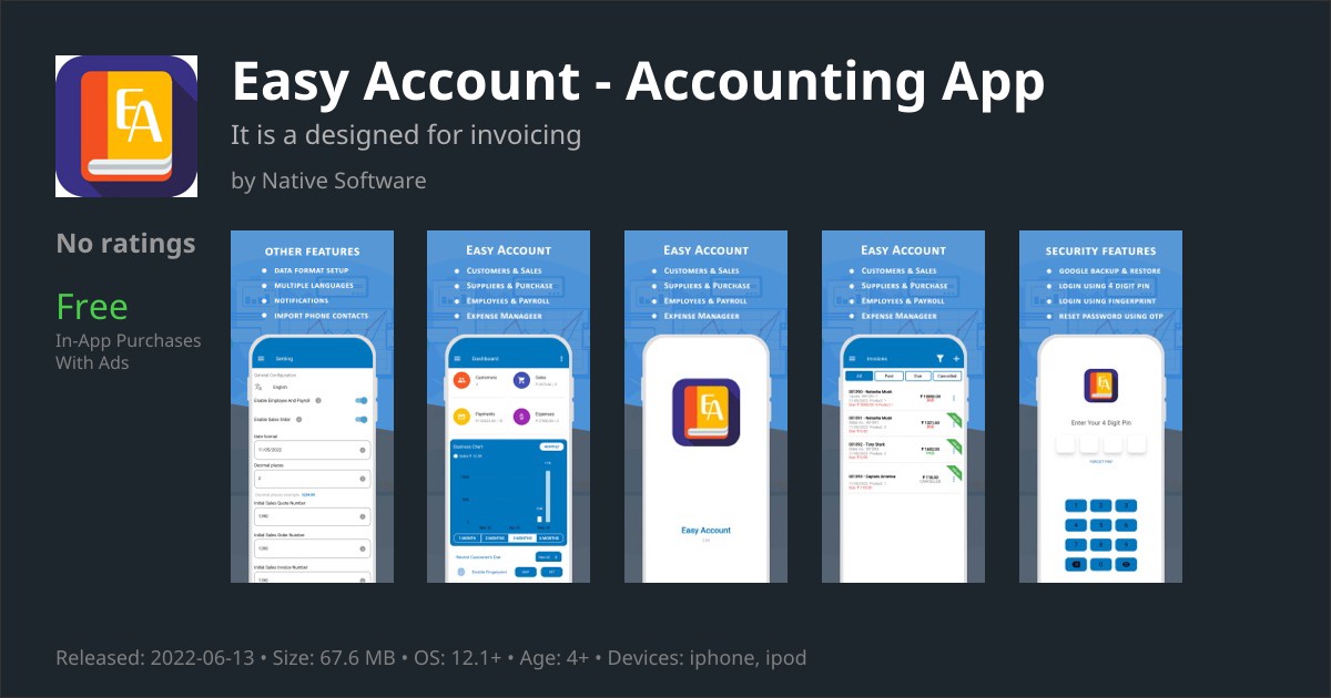 Easy Account App Reviews – Features, Pricing & User Ratings