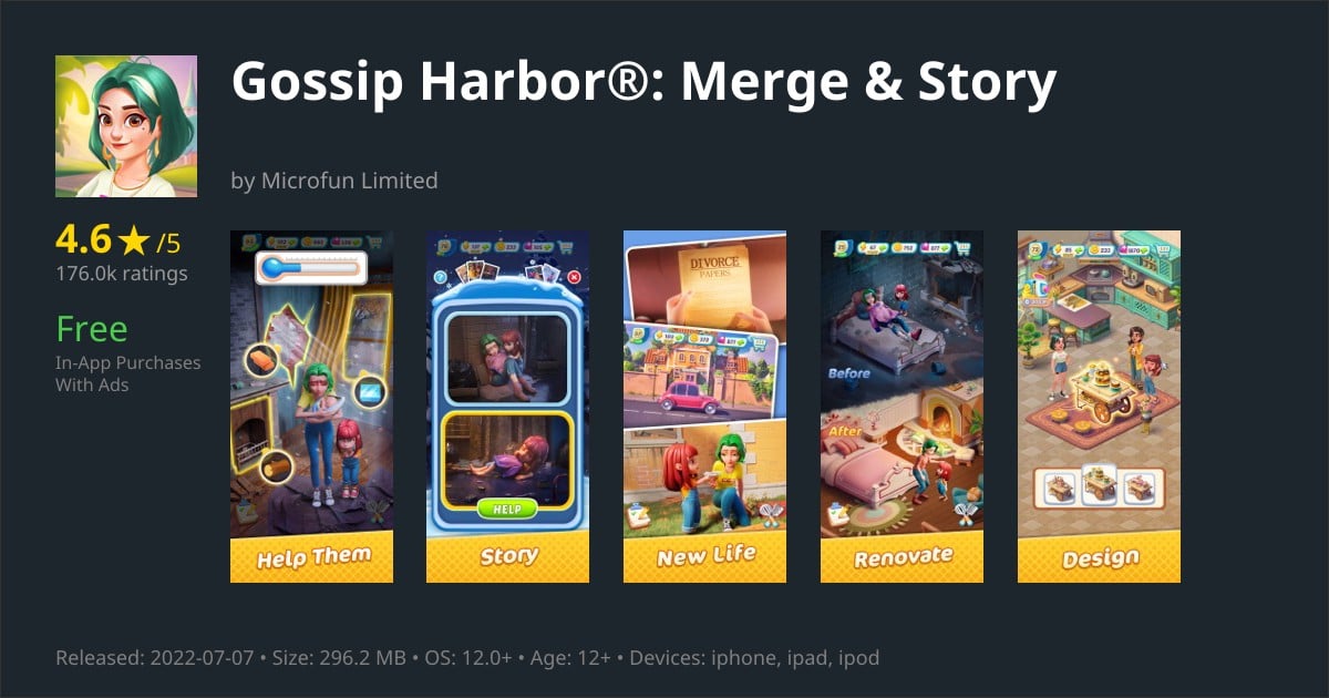 Gossip Harbor® game for iPhone - Download