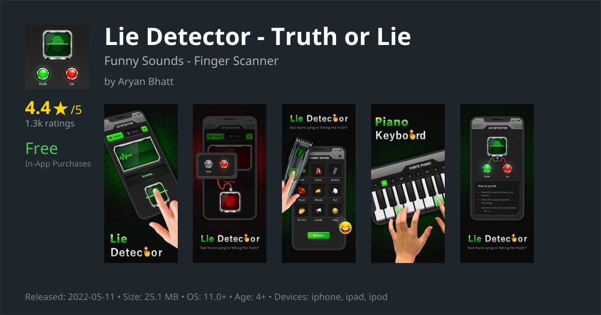 Lie Detector App Reviews – Features, Pricing & User Ratings