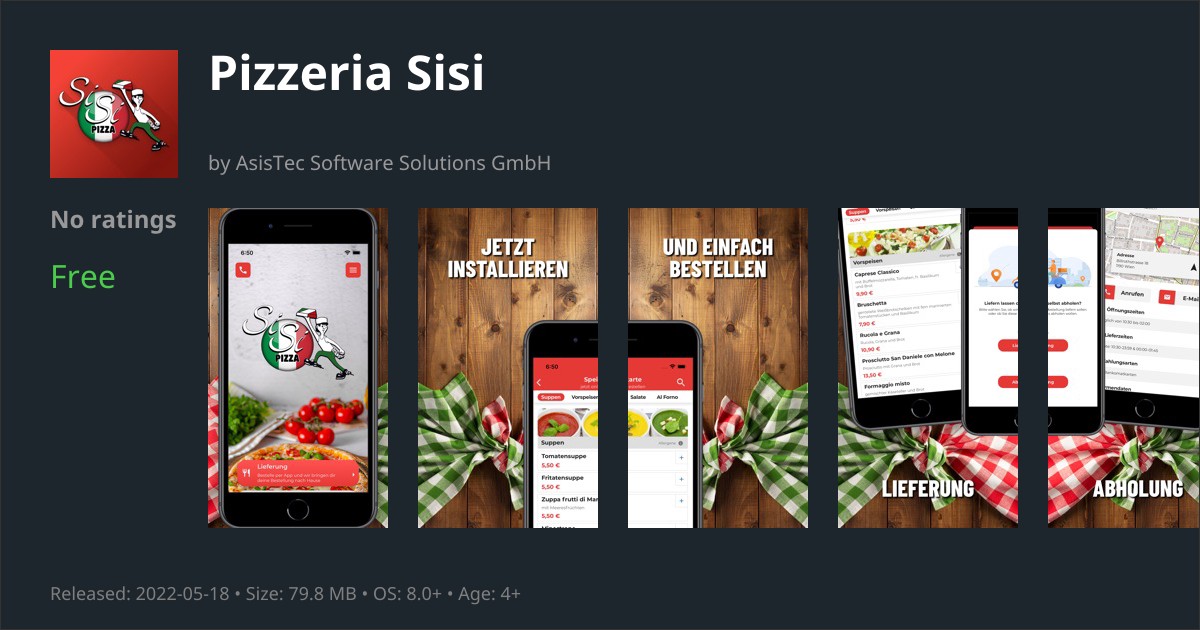 Pizzeria Sisi App Reviews – Features, Alternatives & User Ratings