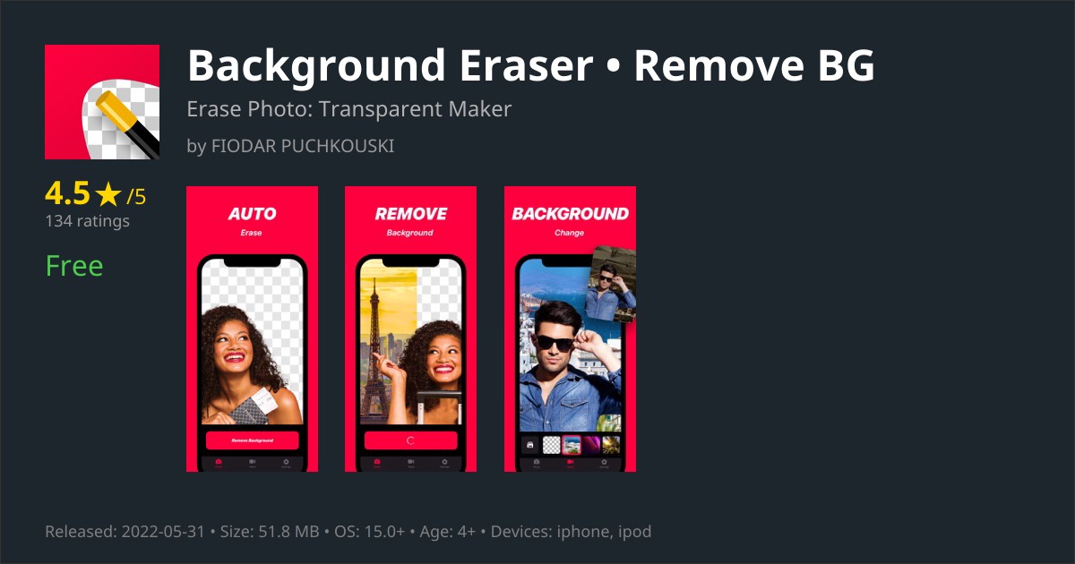 Background Eraser App Reviews – Features, Alternatives & User Ratings