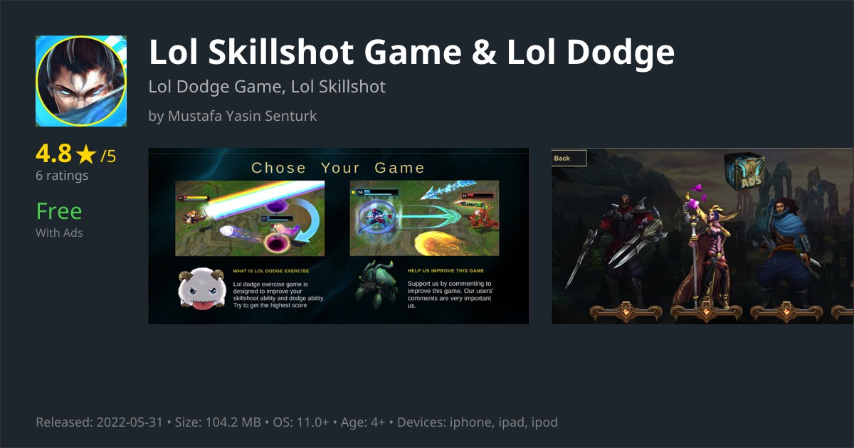 Lol Skillshot Game & Lol Dodge Game Reviews – Features, Alternatives ...
