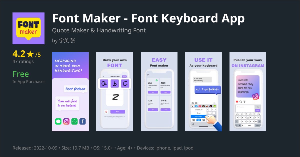 Font Maker App Reviews – Features, Pricing & User Ratings