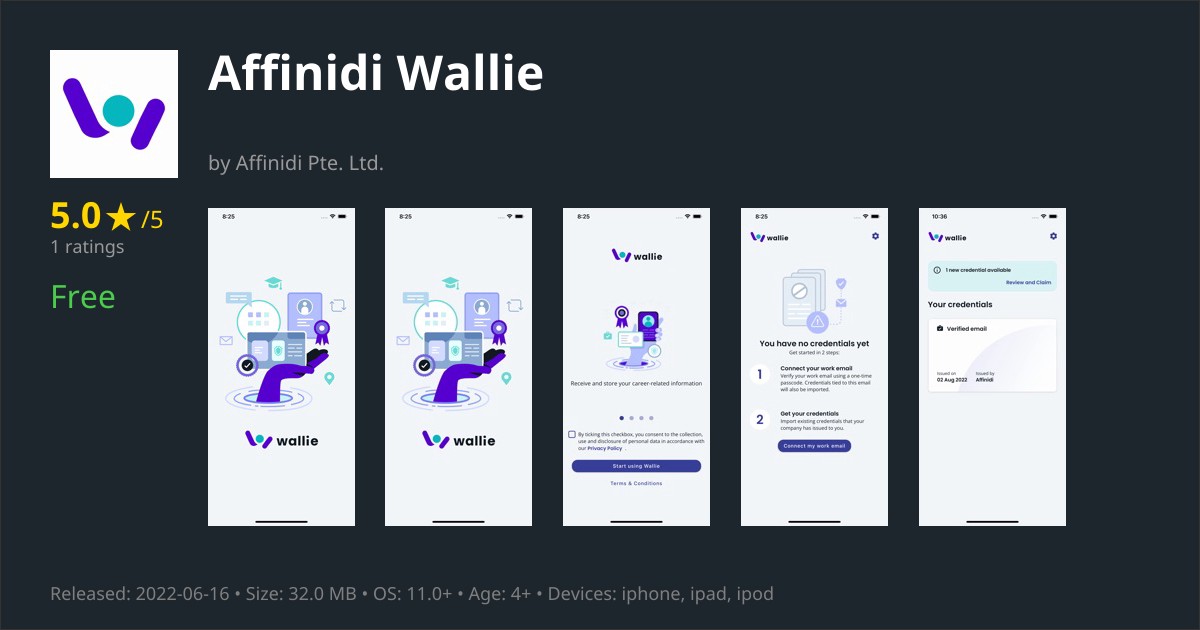 Affinidi Wallie App Reviews – Features, Alternatives & User Ratings