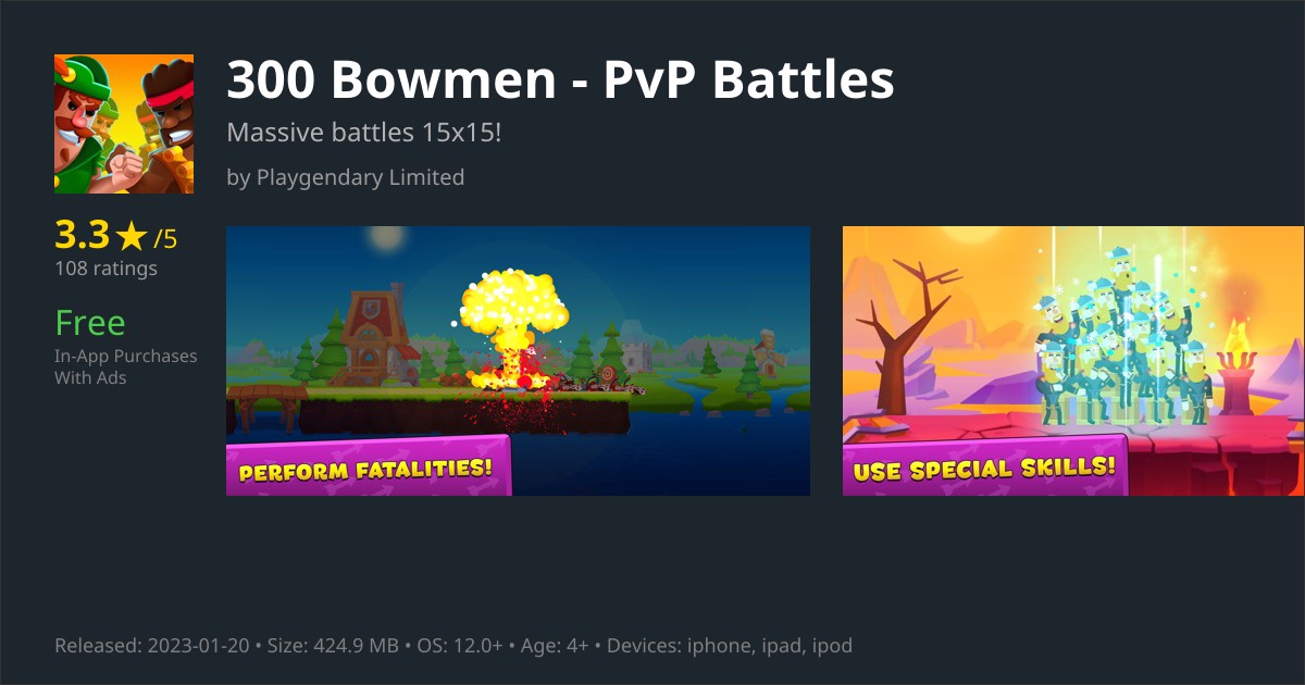 300 Bowmen Game Reviews – Features, Pricing & User Ratings