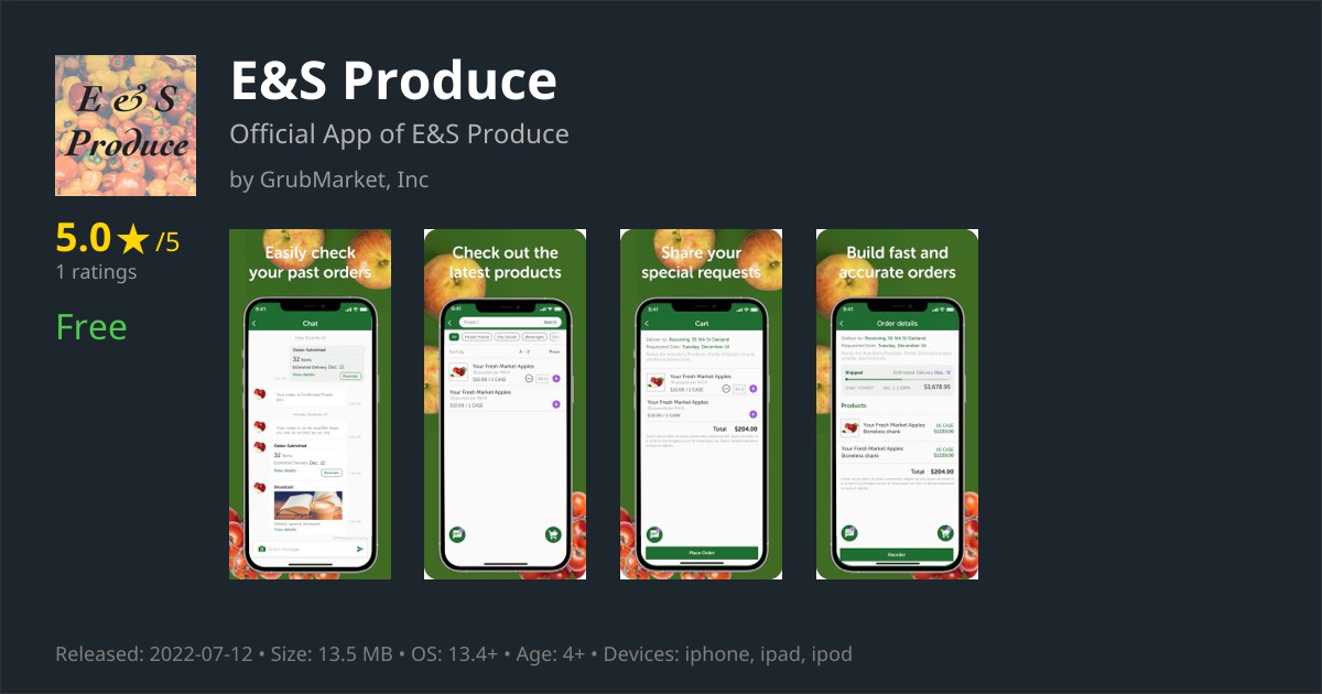 E&S Produce App Reviews – Features, Alternatives & User Ratings