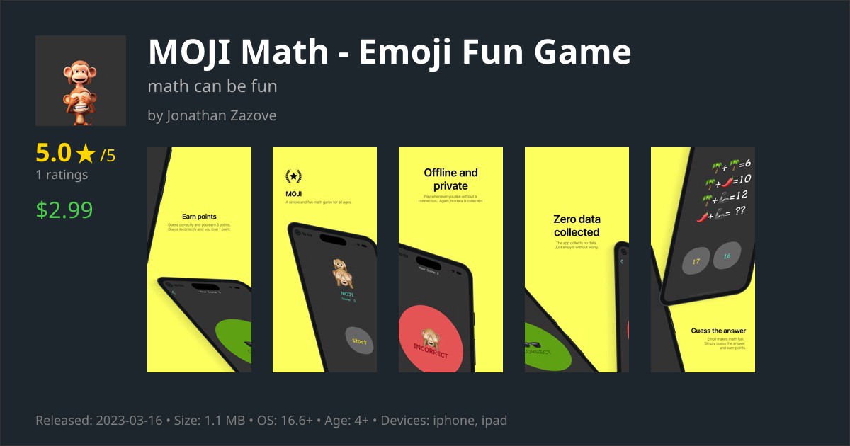 MOJI Math App Reviews – Features, Alternatives & User Ratings
