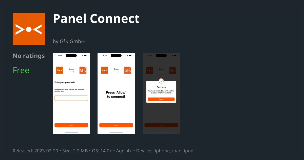 Panel Connect App for iPhone - Download