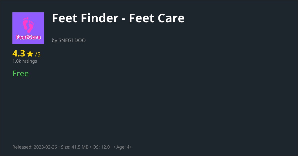 Feet Finder - Foot Care & Pedicure Tips | AppsHunter