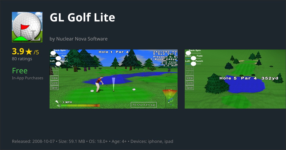 GL Golf Lite Game Reviews – Features, Pricing & User Ratings