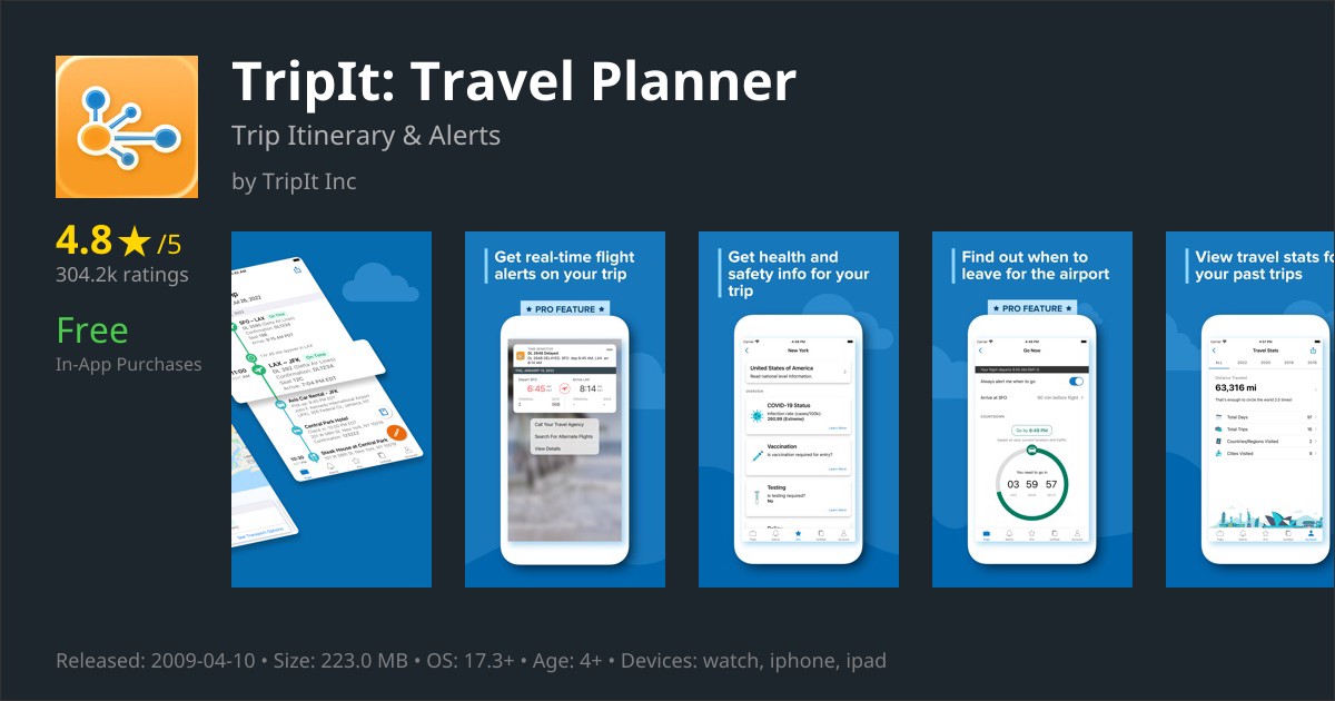 TripIt app for iPhone — Download