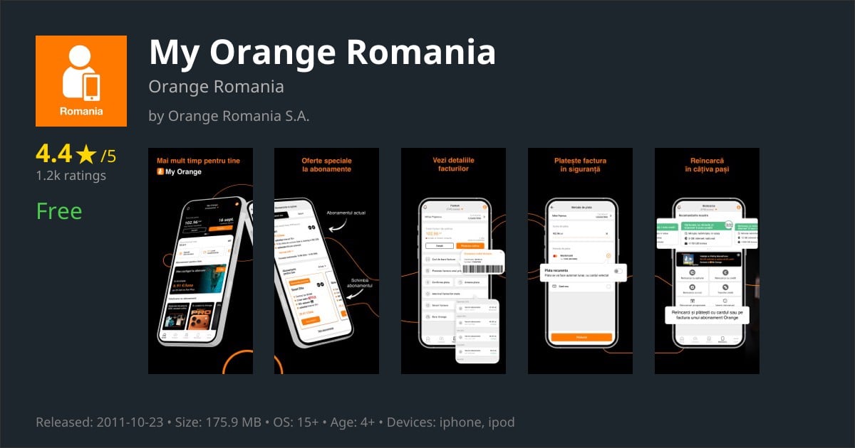 My Orange Romania app for iPhone — Download
