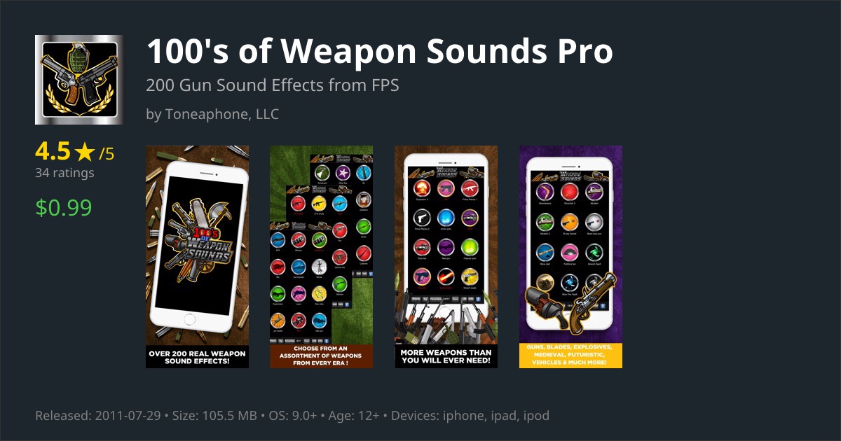 Weapon Sounds Pro - Gun Sound Effects App