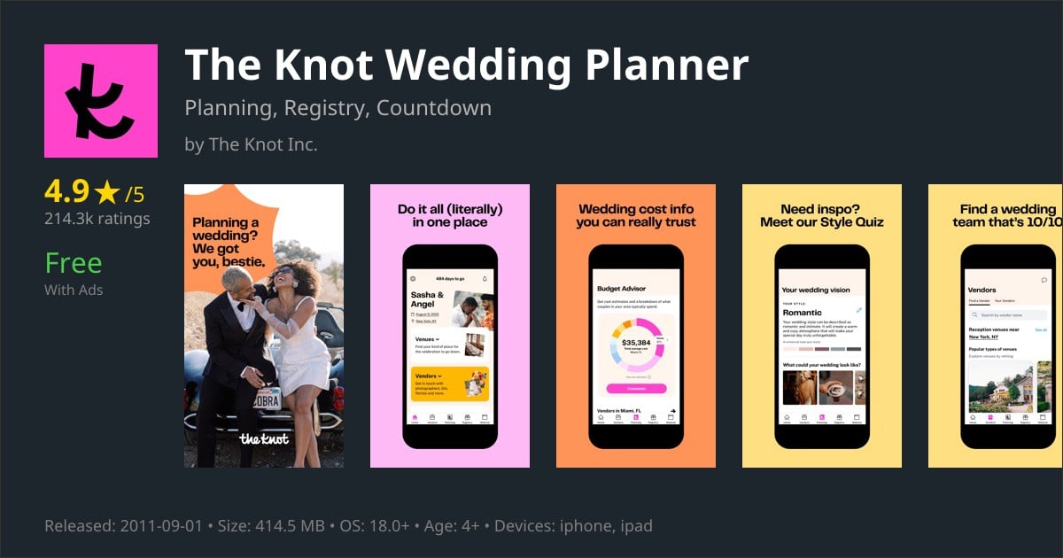 Wedding Planner App - The Knot