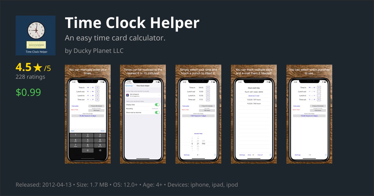 Time Clock Helper App Reviews – Features, Alternatives & User Ratings