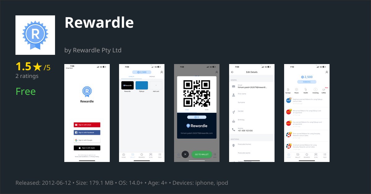 Rewardle - Loyalty Rewards, Local Deals, Mobile Pay | AppsHunter