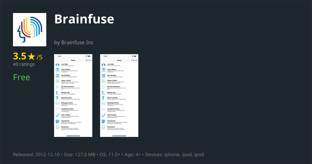 Brainfuse App Reviews – Features, Alternatives & User Ratings