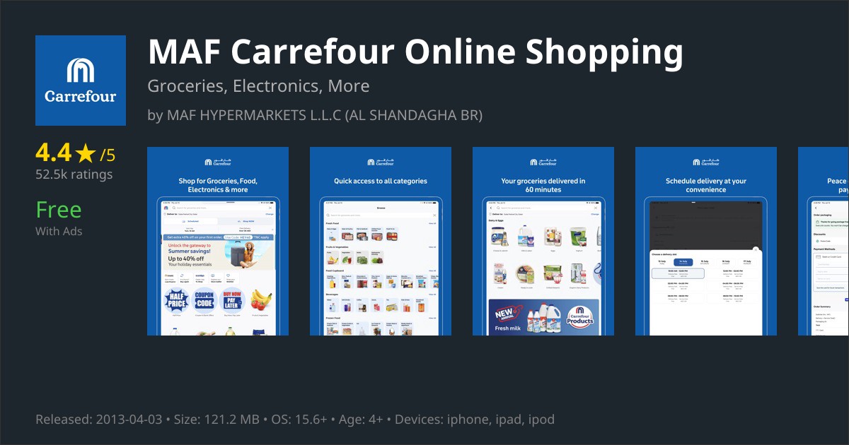 MAF Carrefour Online Shopping app for iPhone — Download