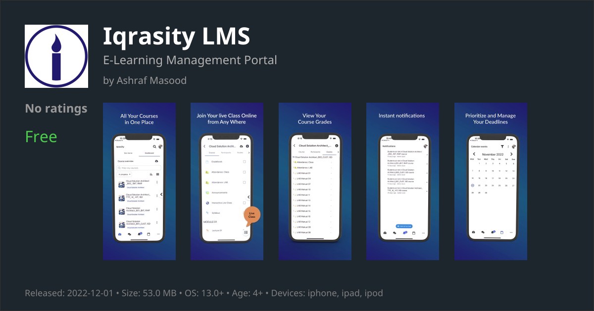 Iqrasity LMS App Reviews – Features, Alternatives & User Ratings