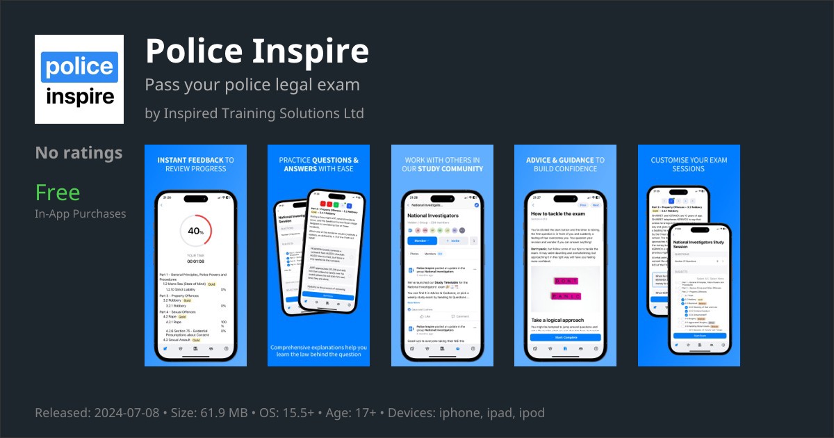 Police Inspire App Reviews – Features, Pricing & User Ratings