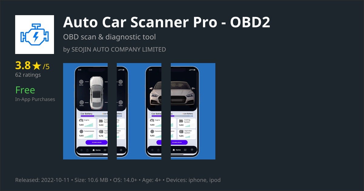 Auto Car Scanner Pro - OBD2 Diagnostics & Car Scanner